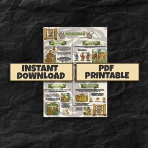 Nehemiah Bible Study Guide: Visual Old Testament Summary (PDF) - Etsy