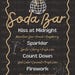 Custom Soda Bar Menu - Etsy