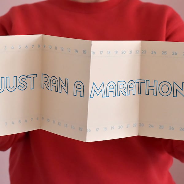 Runner Congratulations Card - Etsy