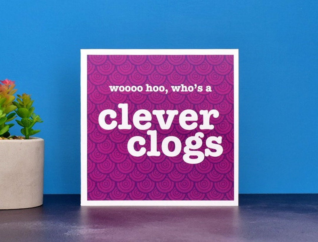 Who's A Clever Clogs Congratulations Card - Etsy