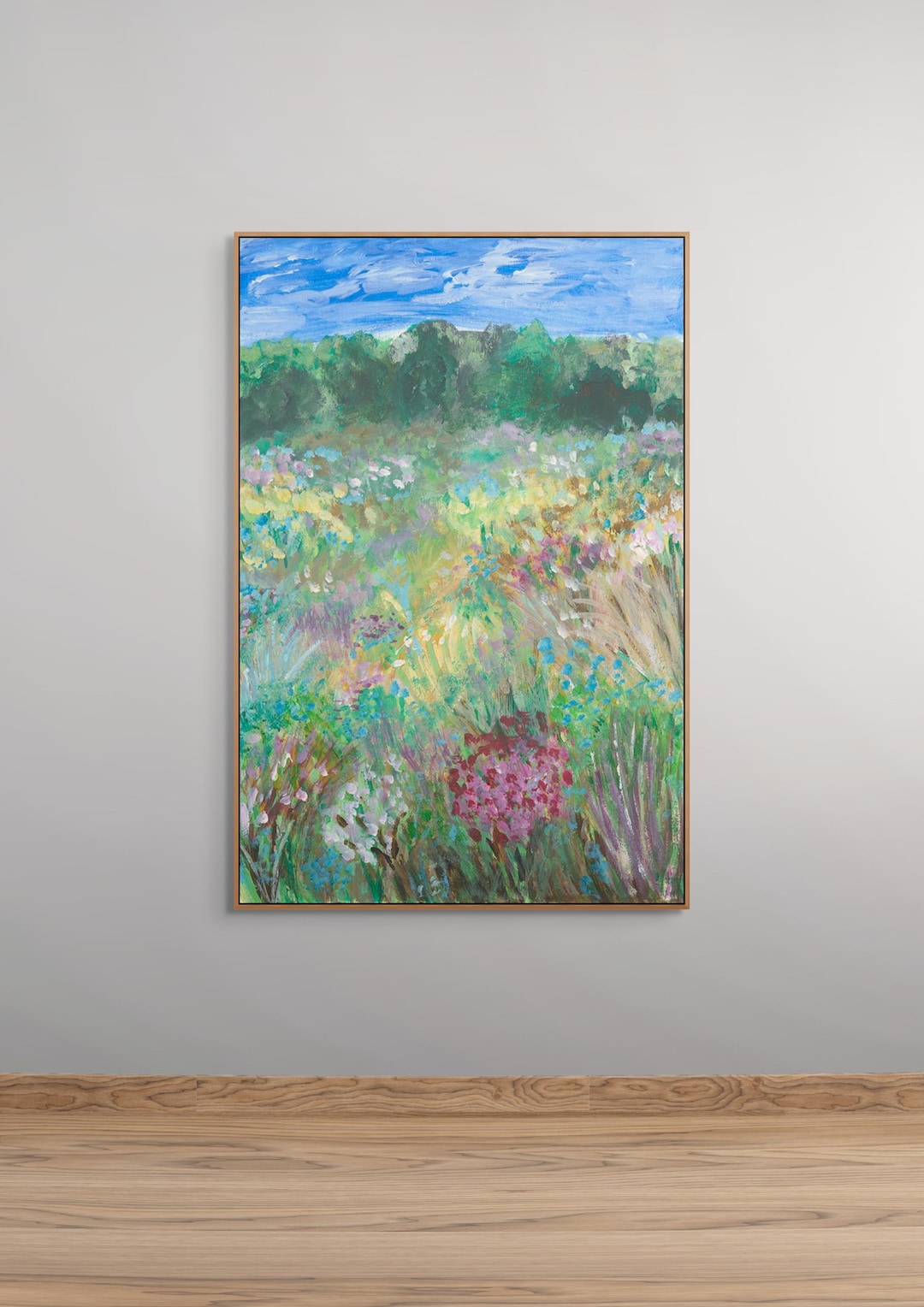 Fynbos / Landscape Illustration / Art Print / A4, A3, A2, A1 / Wall Art ...