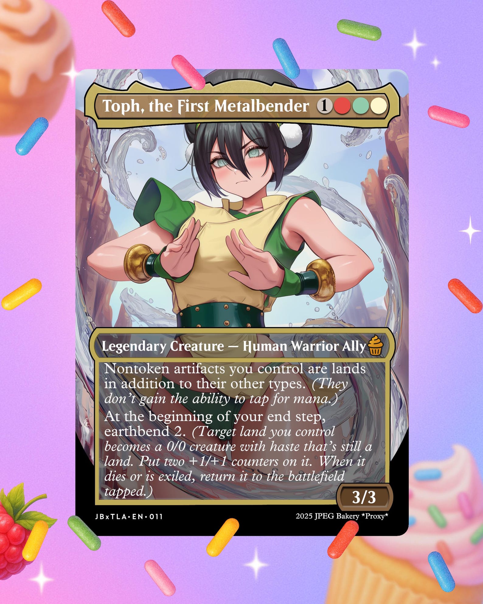 Toph, the First Metalbender | Proxy Art Card EDH - Etsy