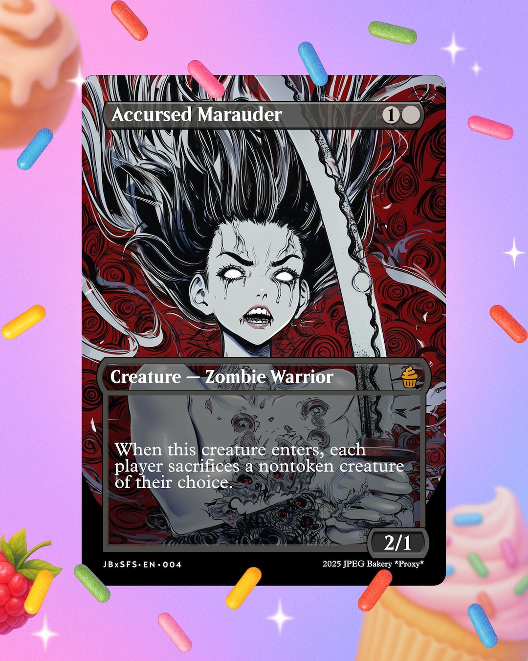 Accursed Marauder X Junji Ito Horror Art | Premium Proxy Card EDH - Etsy