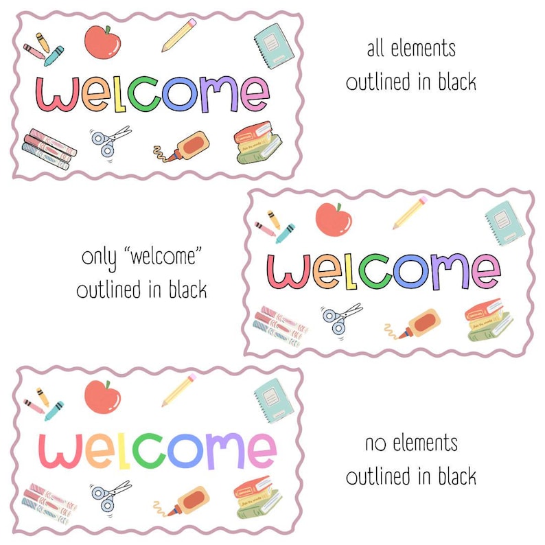 Back to School Welcome Poster | Printable Teacher Door Decor | 48x28 ...