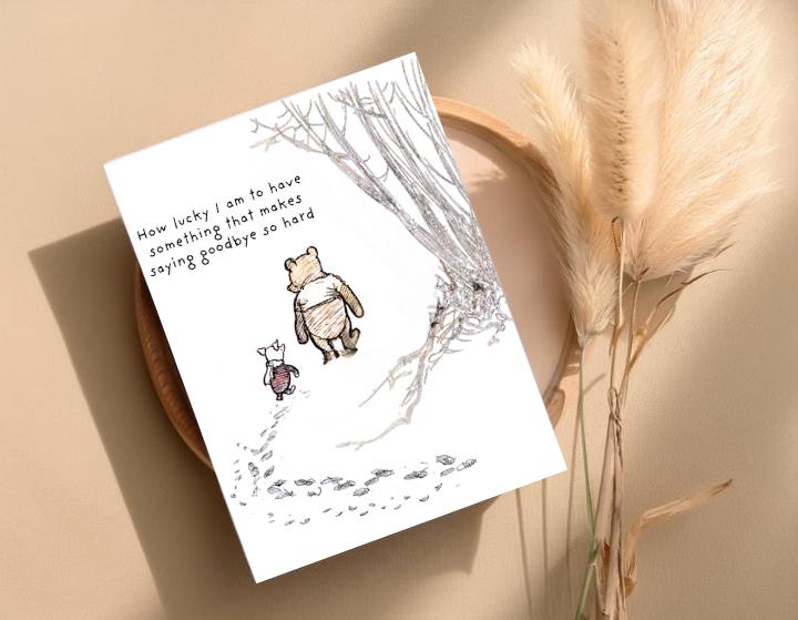Winnie the Pooh Goodbye: Friend Gift, Quote (digital Download) - Etsy