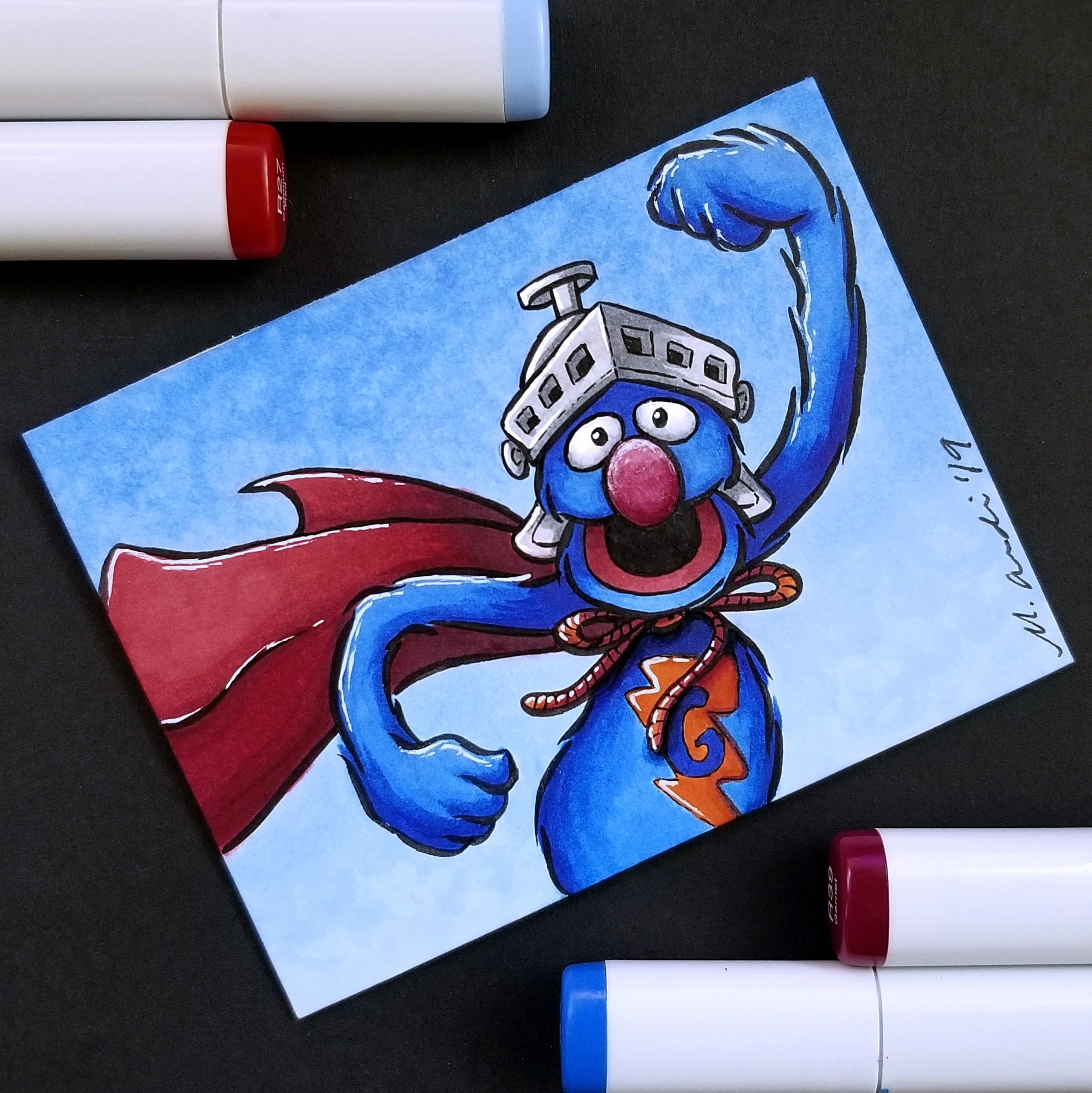 Sesame Street Super Grover Drawing