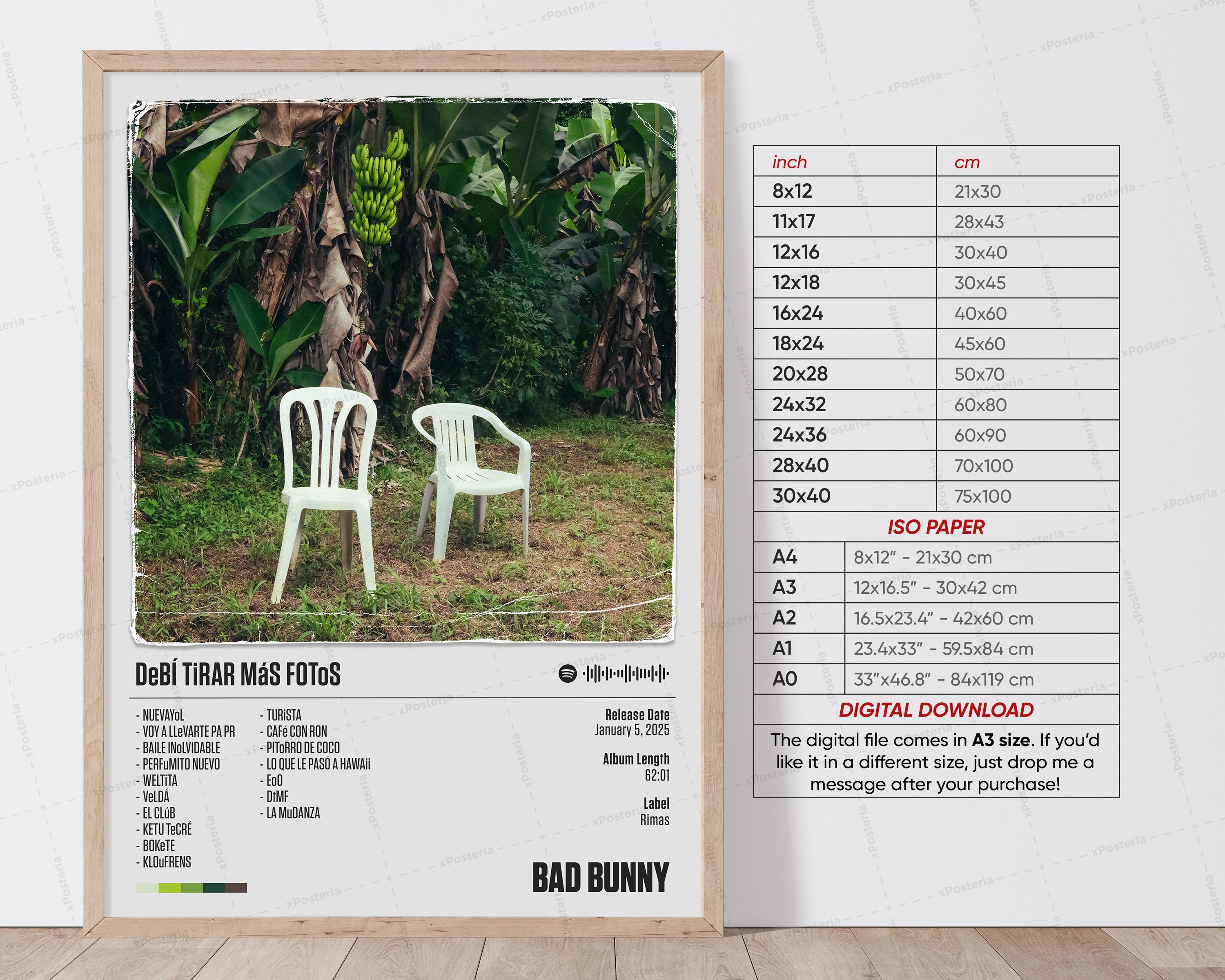 Bad Bunny Poster | DebÍ Tirar MáS Foto Poster | Music Poster ...