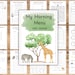 2nd Grade Morning Menu, African Safari Theme (printable PDF) - Etsy