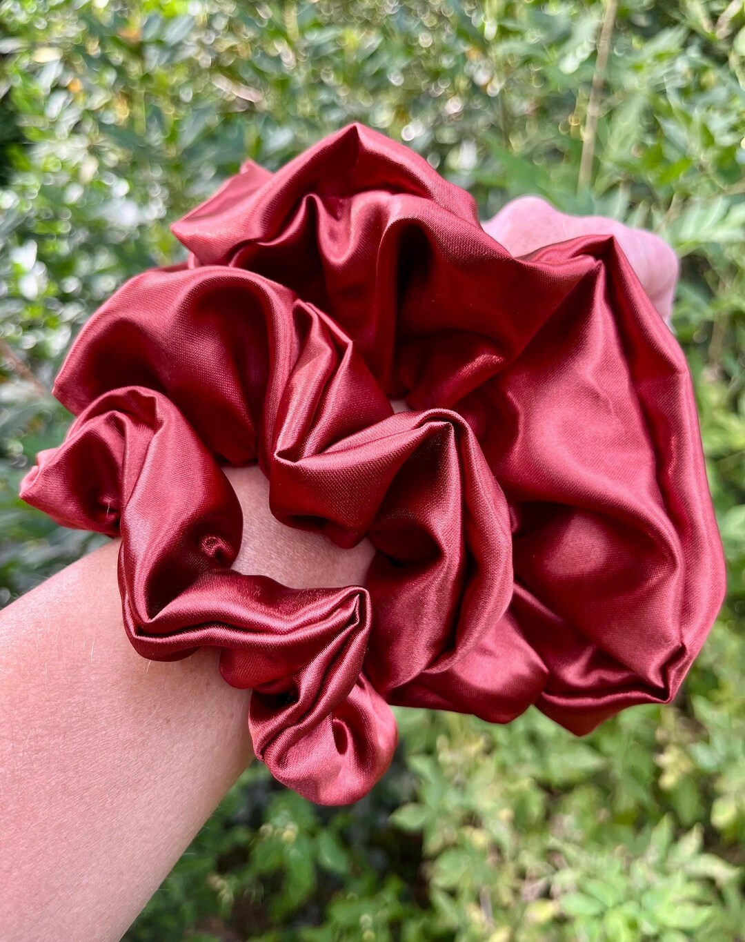 Burnt Orange Satin Scrunchies – 3 Sizes (small, Medium & Oversized ...