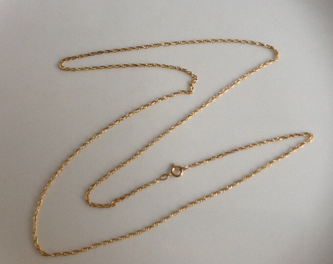 24 Gold Rope Chain 1/20 14K GF - Etsy