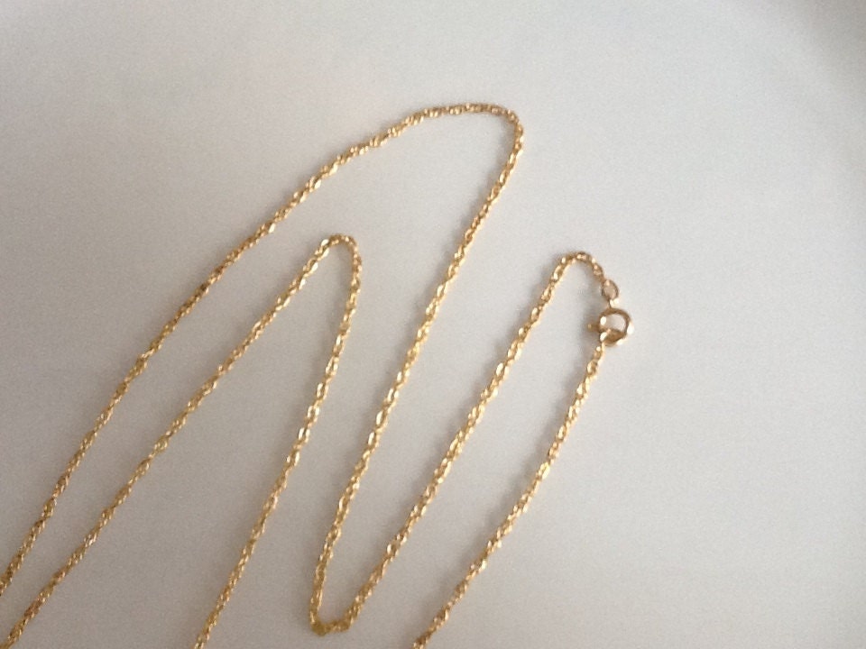 24" Gold Rope Chain 1/20 14K GF - Etsy