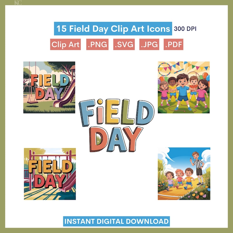 Field Day Pngs, 15 Field Day Clip Art Icons, .png .svg .jpg .pdf, 15 ...