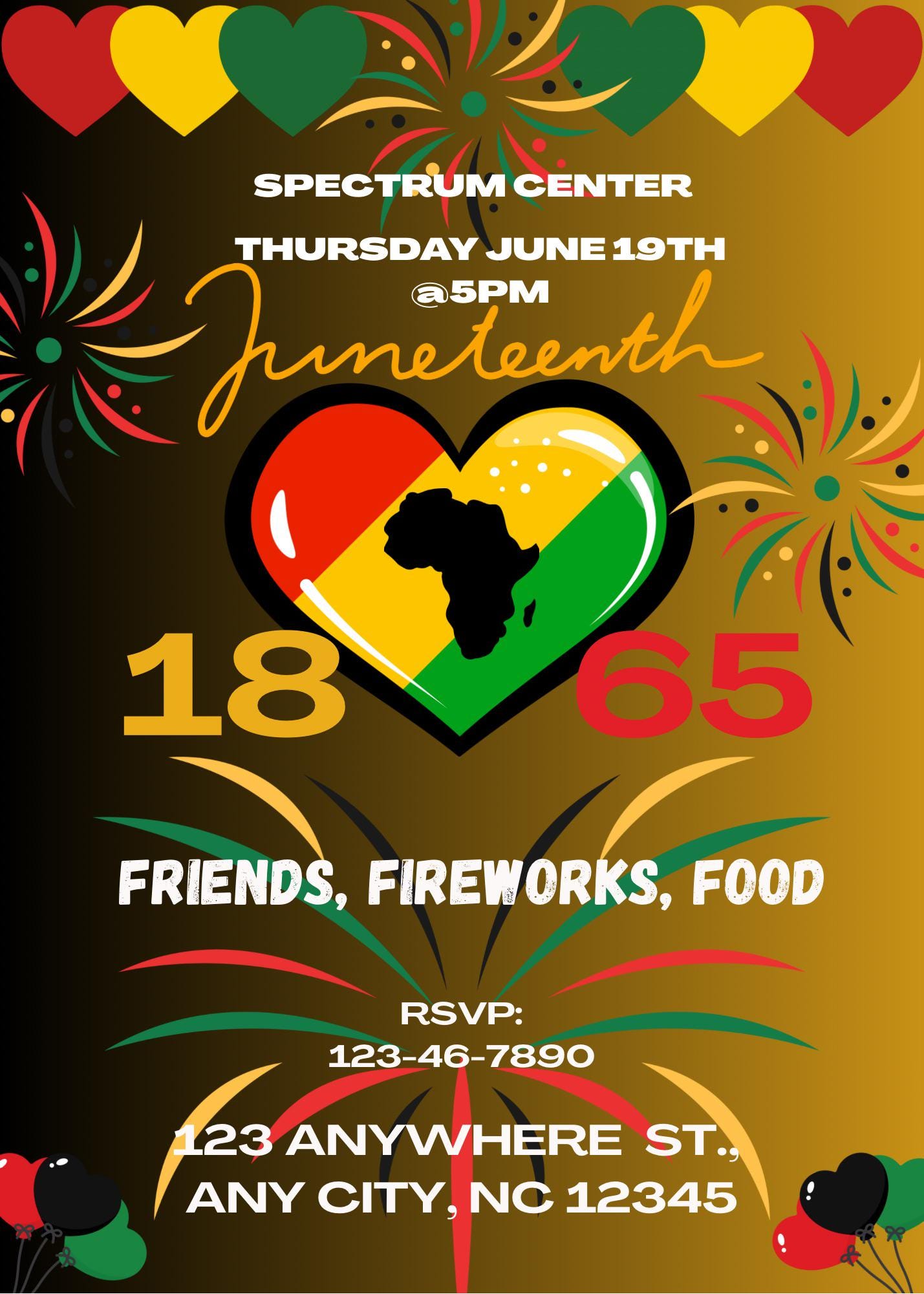 Juneteenth Event Template, Juneteenth Invitations, Black Freedom - Etsy