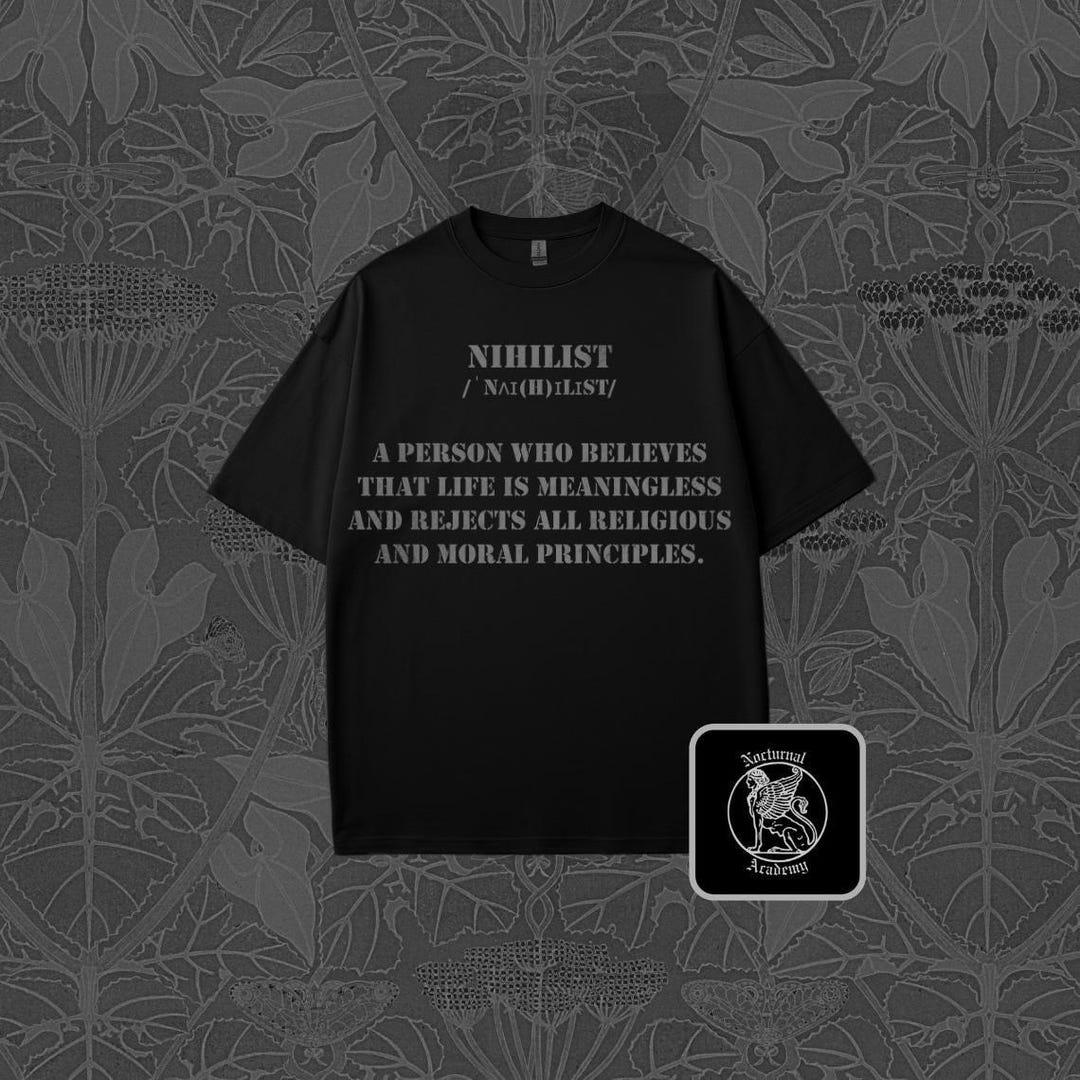 Nihilist Definition T-shirt: Anti-religious Philosophy Unisex Tee - Etsy