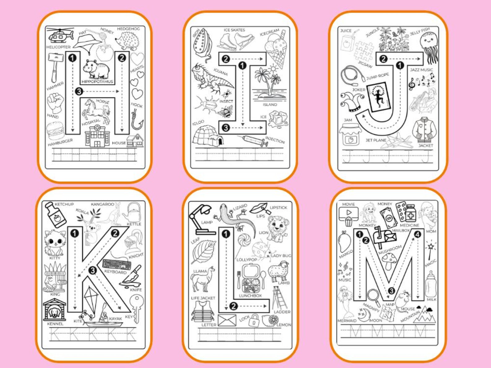 Kids Alphabet Tracing Colouring Book. Learn to Write Abcs. 28 Page ...