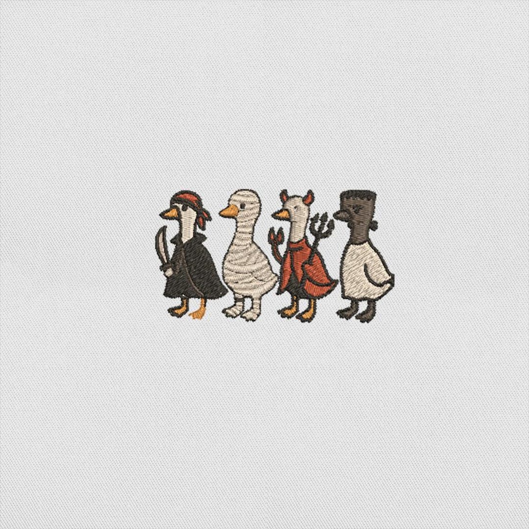 Halloween Ducks Embroidery Design, Funny Ducks in Costumes Machine File ...