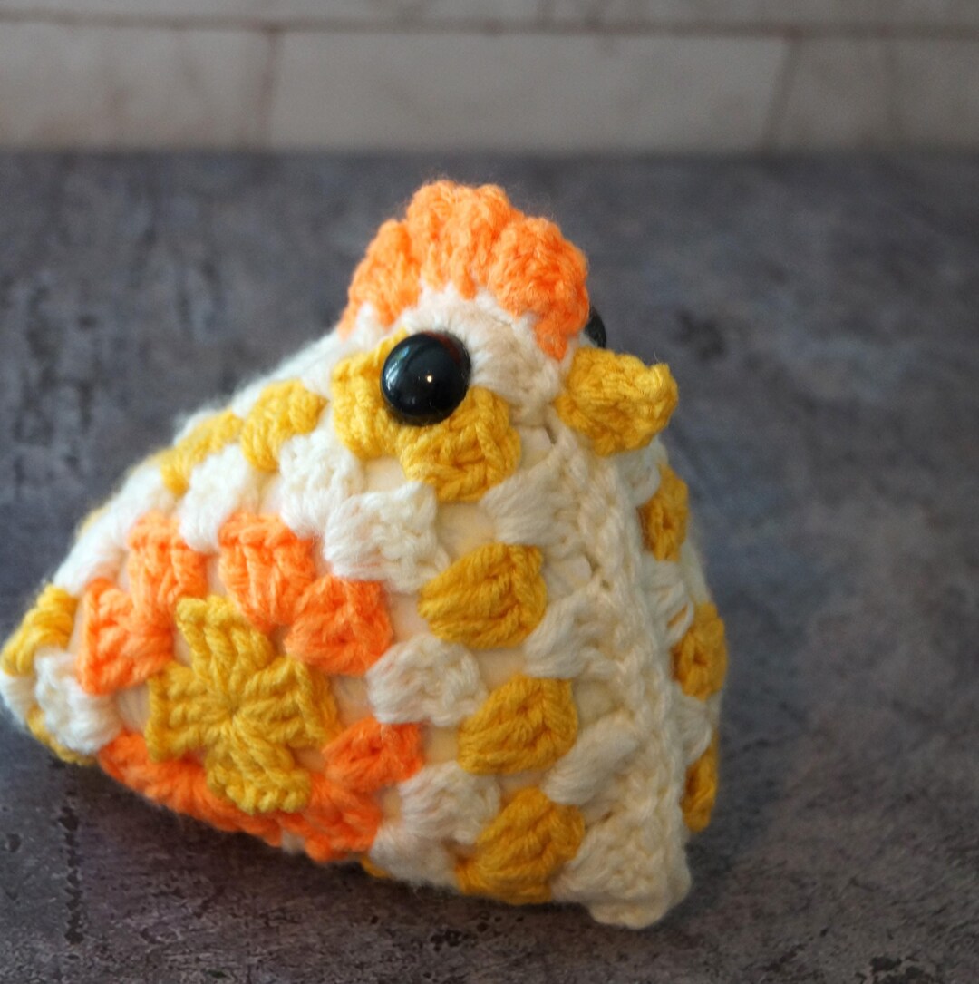 Friendly Cuddle Chicken - Crochet Amigurumi, Handmade Plush Toy Farm ...