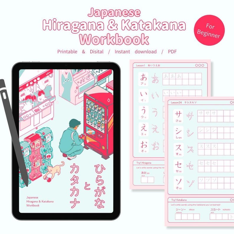 Japanese Hiragana & Katakana Workbook｜easy Writing Lessons for ...
