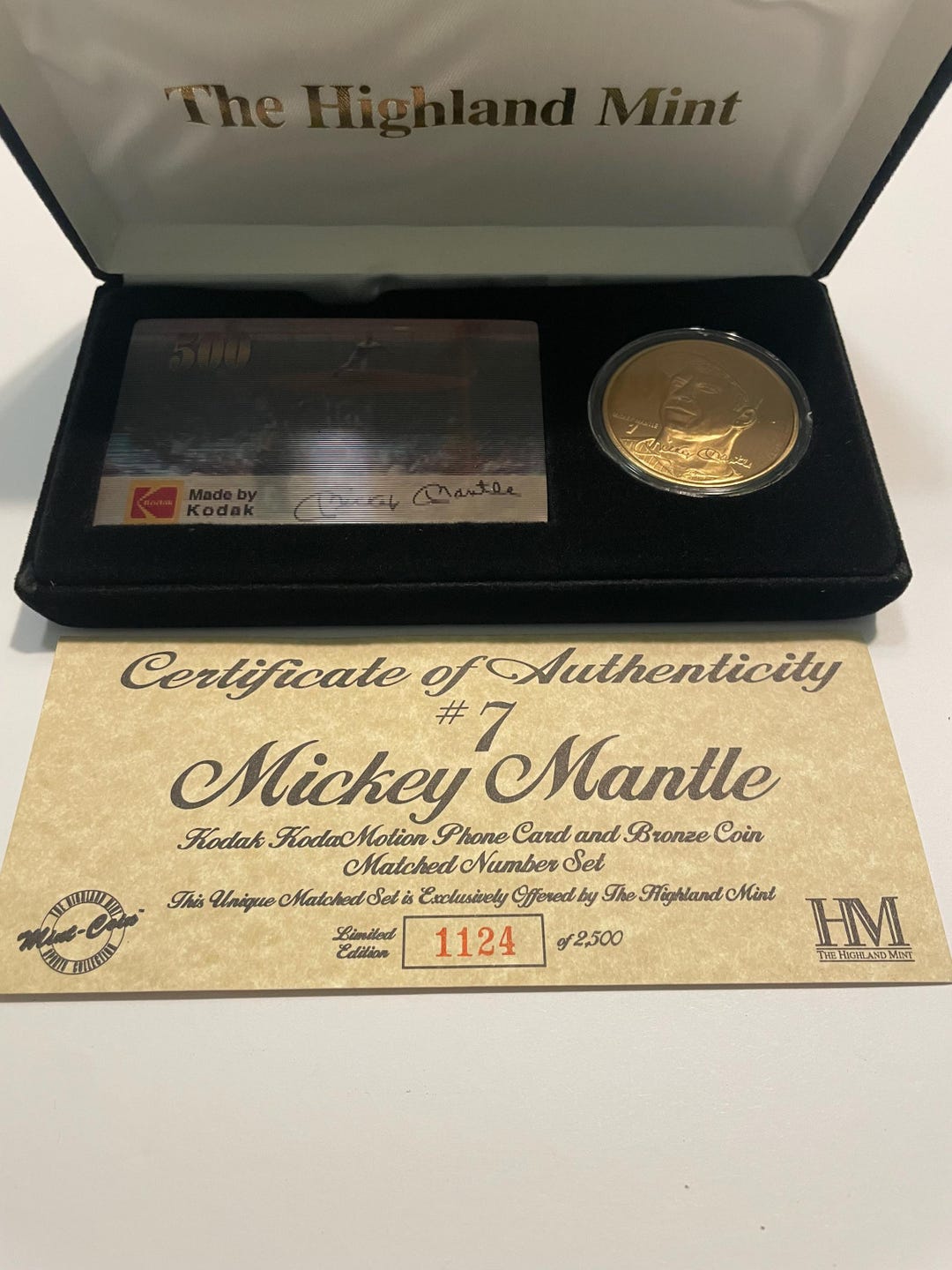 Mickey Mantle Highland Mint /2500 - Etsy