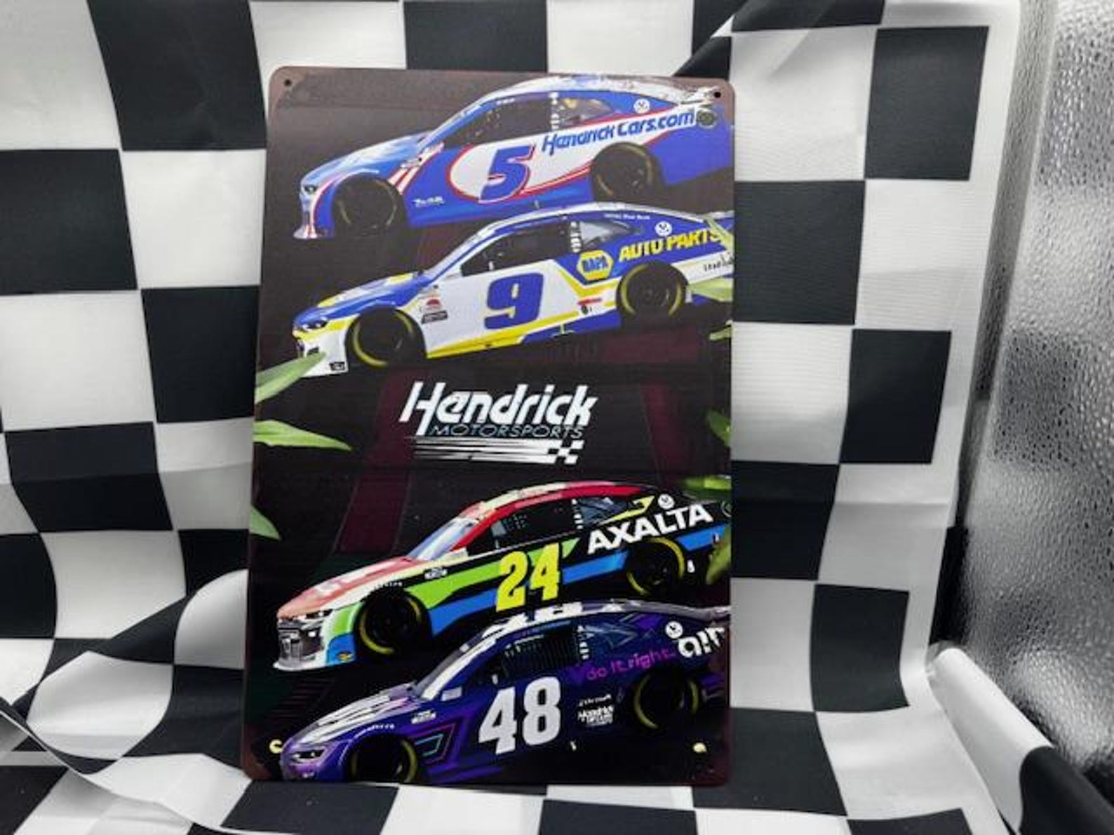 Hendrick Motorsports NASCAR 12" X 8" Metal Sign - Etsy