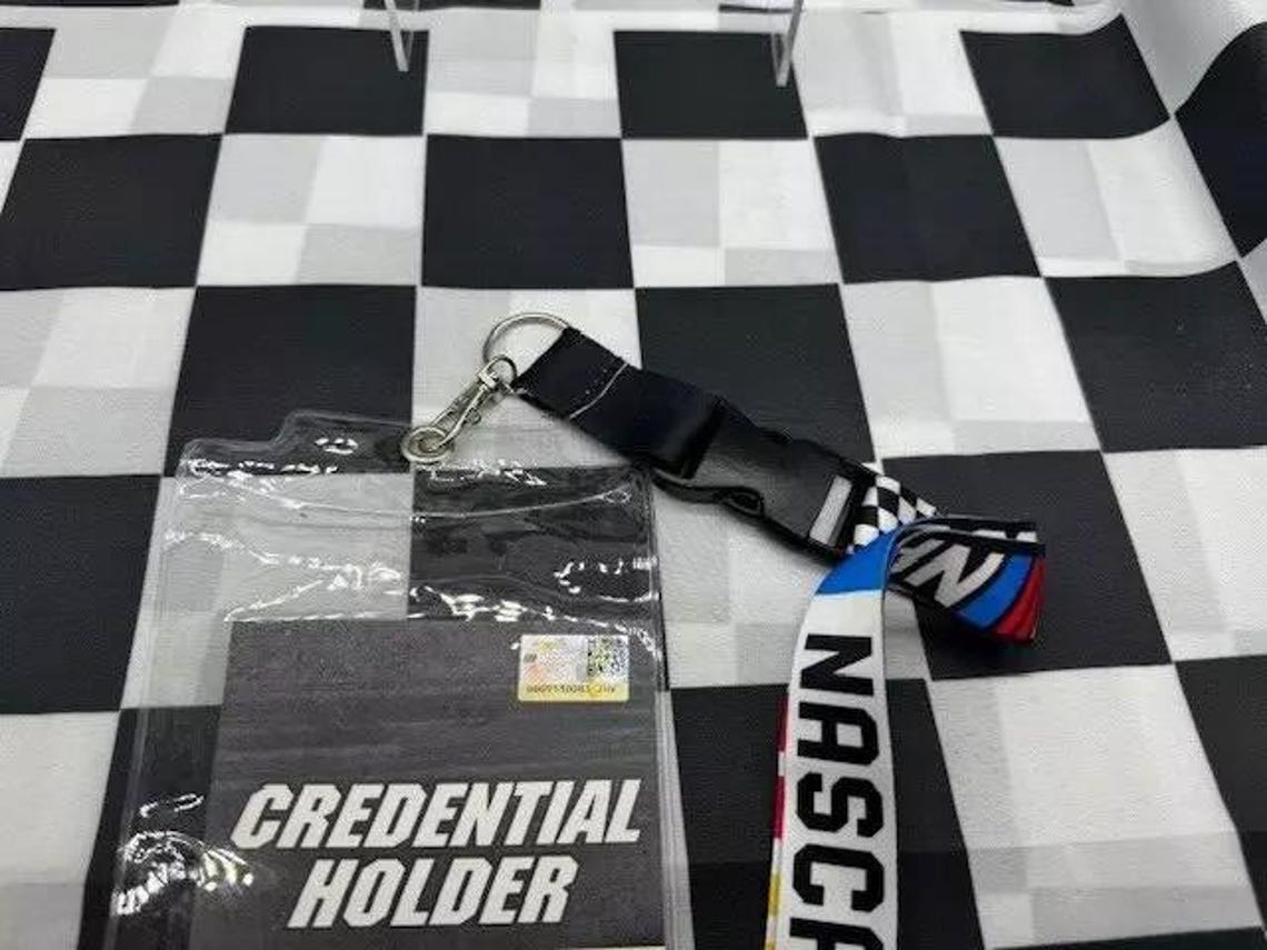 NASCAR Lanyard & Credential Holder - Etsy