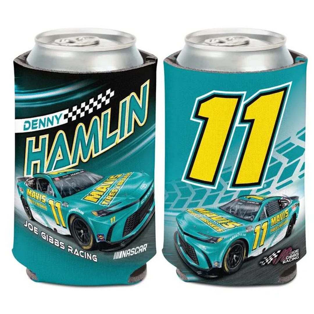 Denny Hamlin Joe Gibbs Racing Mavis Tires Can Cooler 12 Oz. - Etsy