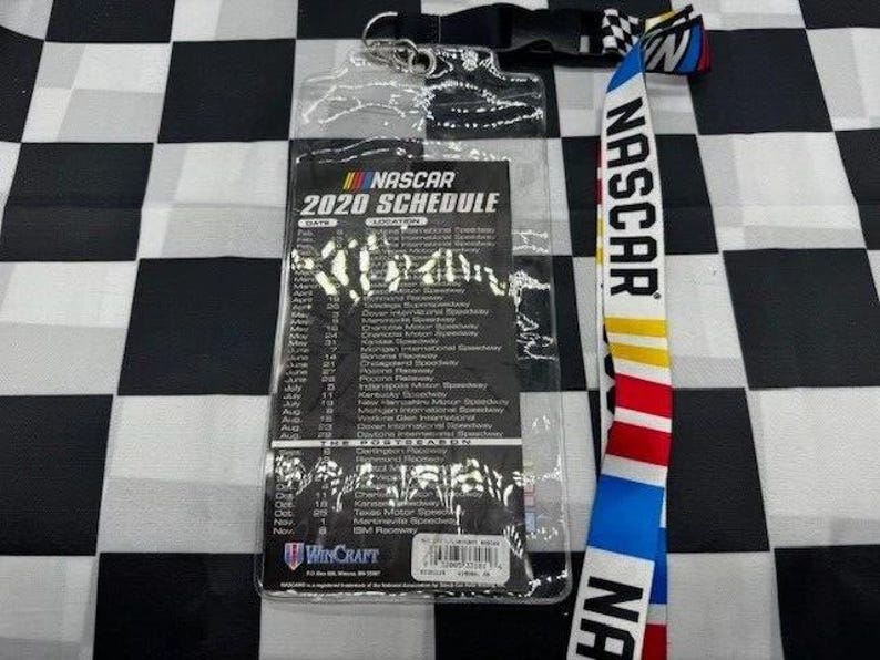 NASCAR Lanyard & Credential Holder - Etsy