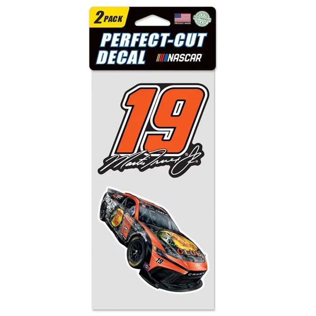 Martin Truex Jr. Perfect Cut Decal Set of Two 4"x4" - Etsy
