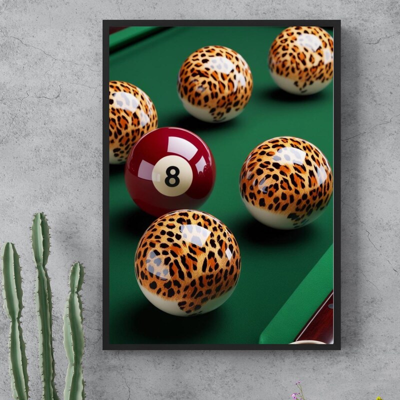Cheetah 8 Ball - Etsy