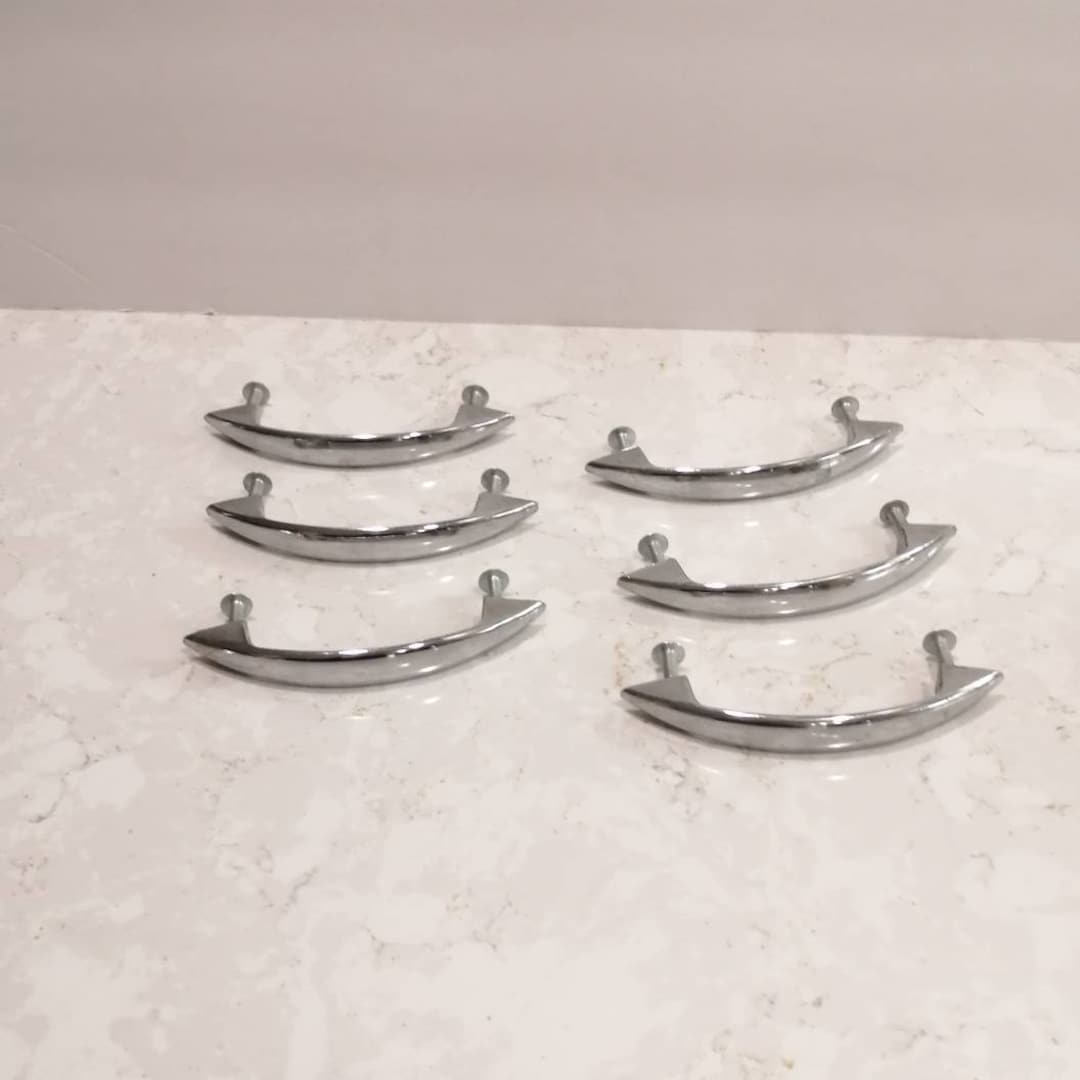 Vintage 1950s Chrome Handles Cupboard Handles Chrome - Etsy