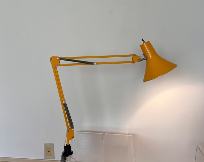 Vintage Luxo Clamp on Desk Lamp Studio Lamp Drafting Lamp Artist Lamp ...