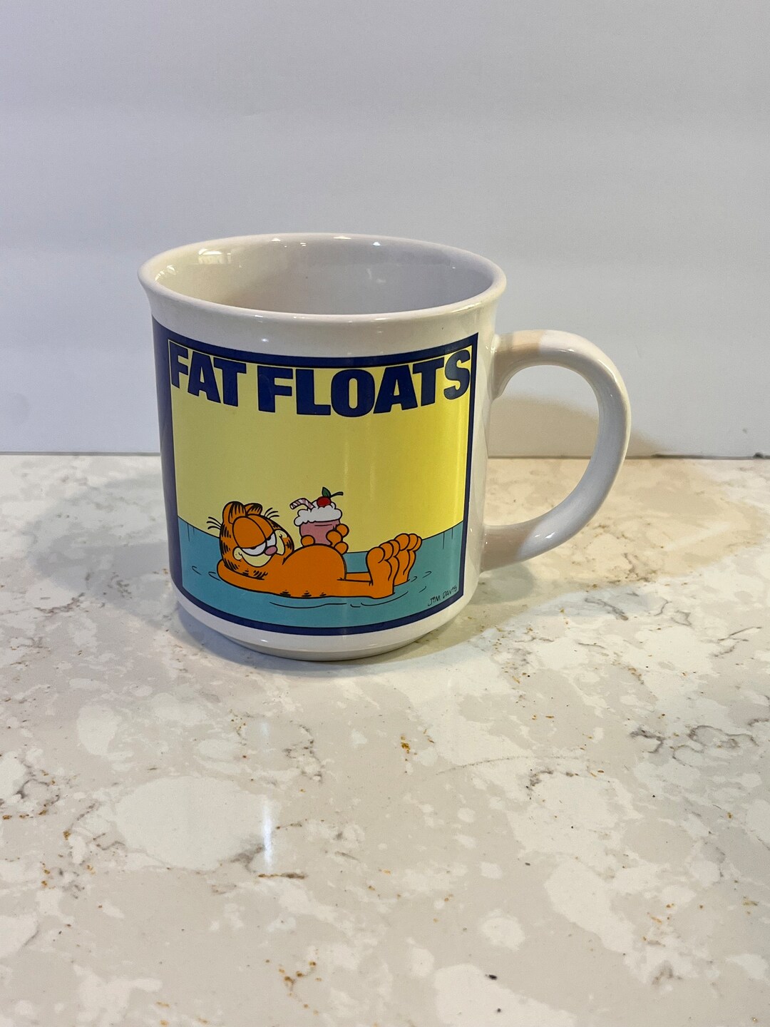 Garfield Mug Fat Floats Mug - Etsy