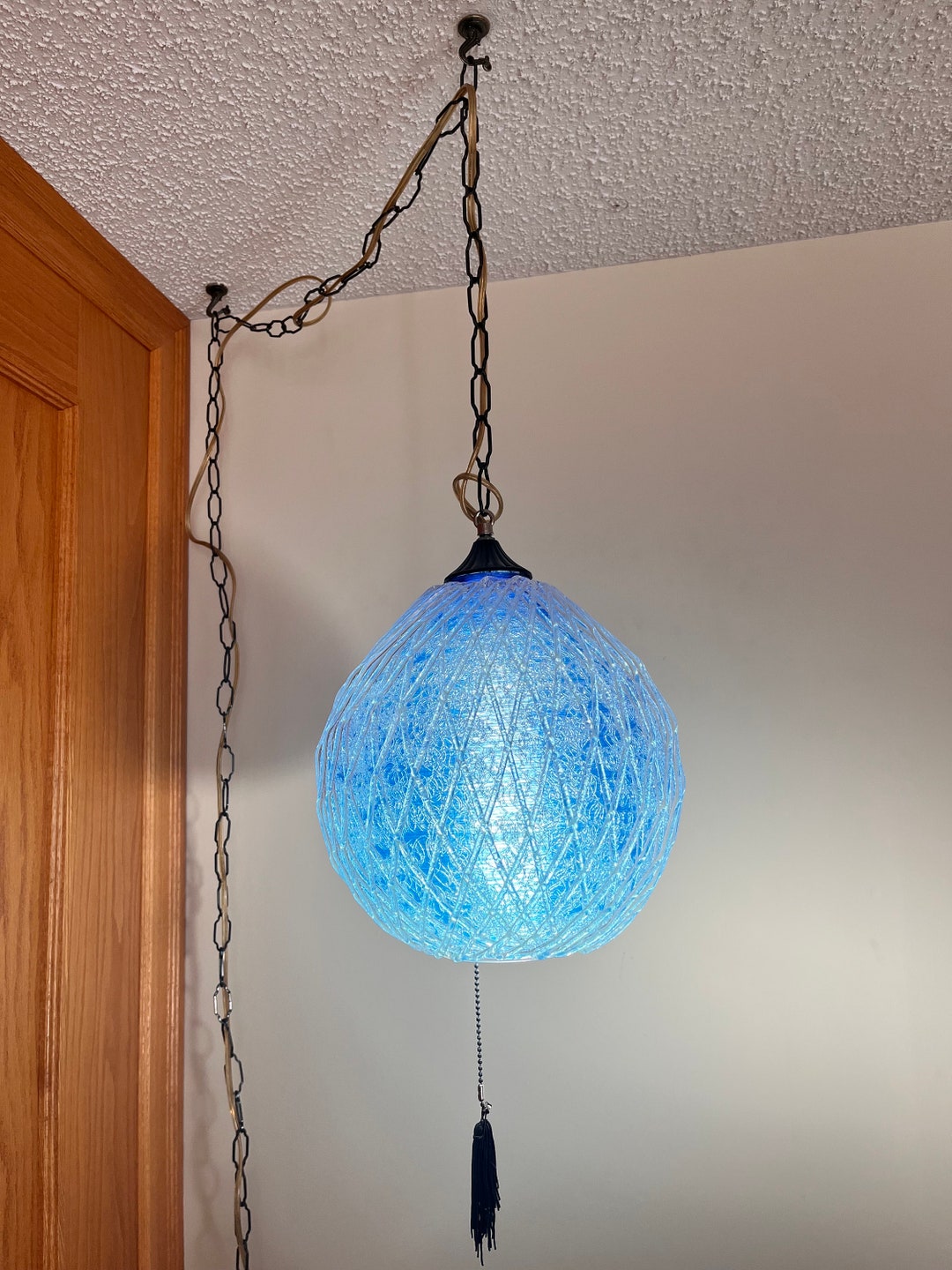 Lucite Spaghetti Swag Lamp Mid Century Modern - Etsy