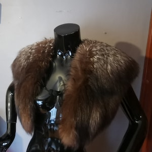 Vintage Silver Fox Fur Stole With Head on Back Fox Head Taxidermy - Etsy