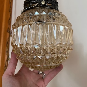 Triple Swag Lamp Hollywood Regency Mid Century Modern Swag Lamp Vintage ...