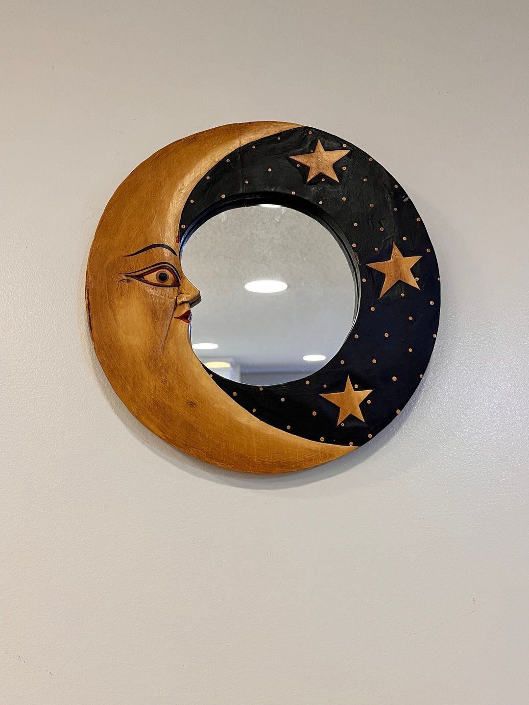 Vintage Celestial Moon Mirror - Etsy