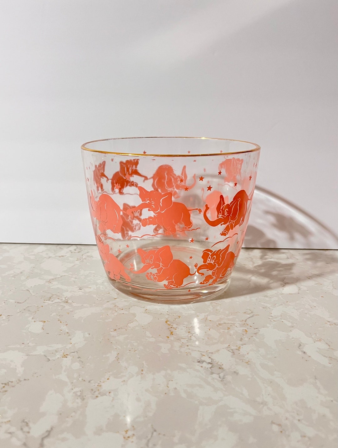 Hazel Atlas Pink Elephant Ice Bucket - Etsy