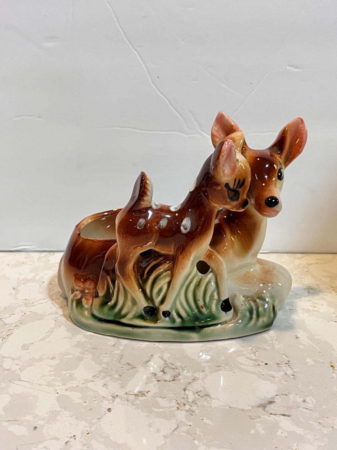 Vintage Bambi Fawn Baby Deer Planter Kitsch Shafford - Etsy