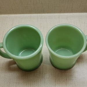 Jadeite Mug Set of 2 Fire King 1950's D Handle Mugs - Etsy