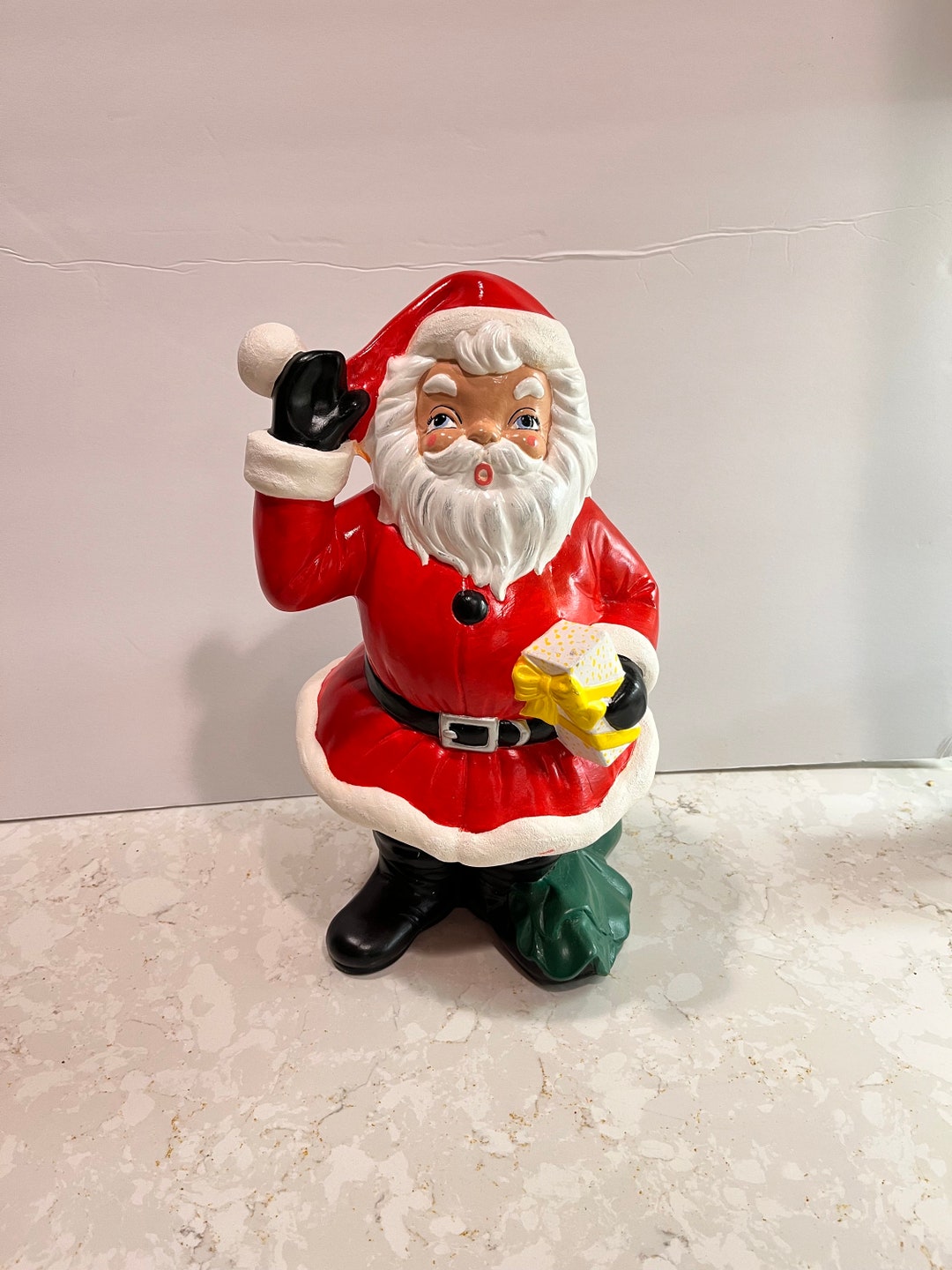 Vintage Large Ceramic Santa Atlantic Mold - Etsy
