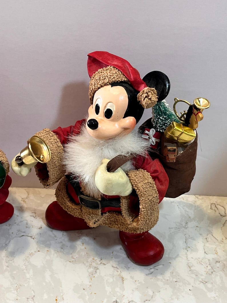 Vintage Mickey and Minnie Mouse Ornaments Paper Mache 1970s-80s - Etsy