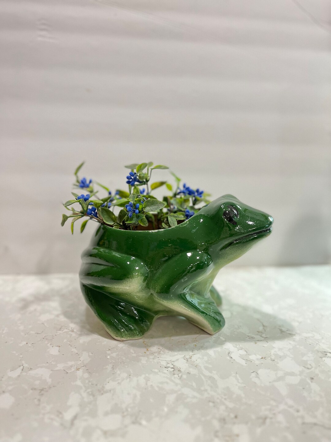 Vintage Large Frog Planter Large Ceramic Frog Planter - Etsy