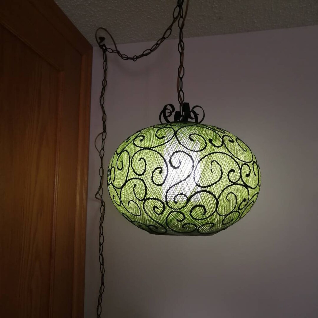 Lucite Spaghetti Swag Lamp Mid Century Modern Rare Style XL Size - Etsy