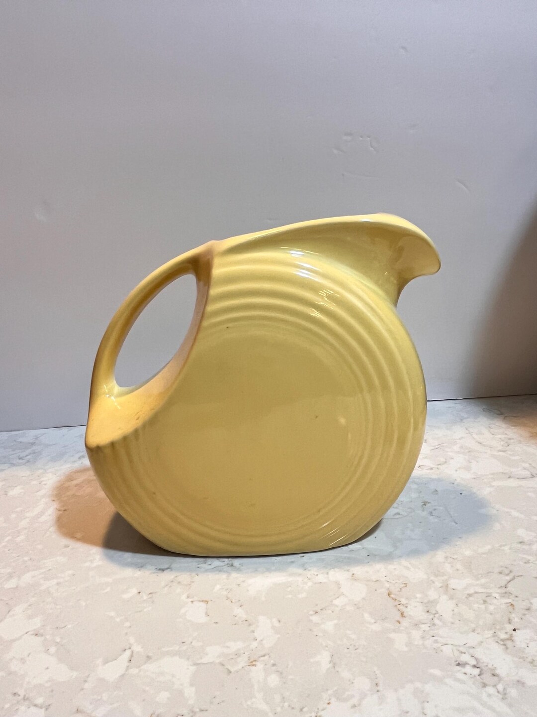 Vintage Yellow Fiestaware Pitcher Large - Etsy