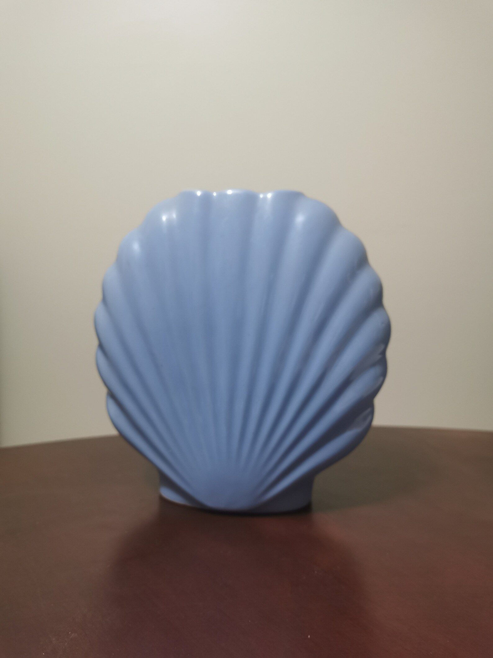 Vintage Art Deco Vase Seashell 1980s Deco Revival Vase Blue - Etsy