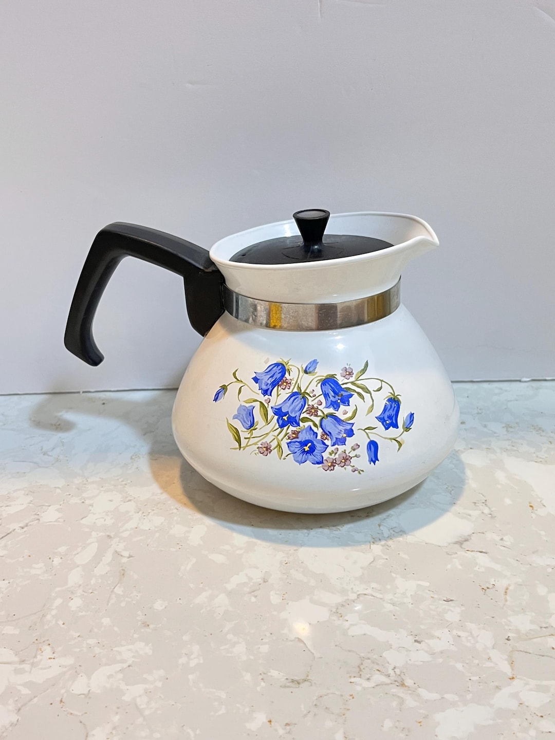 Vintage Corningware Bluebell Teapot Rare - Etsy