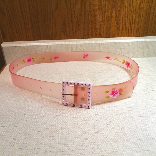 Hand Painted Leather Belt - Etsy