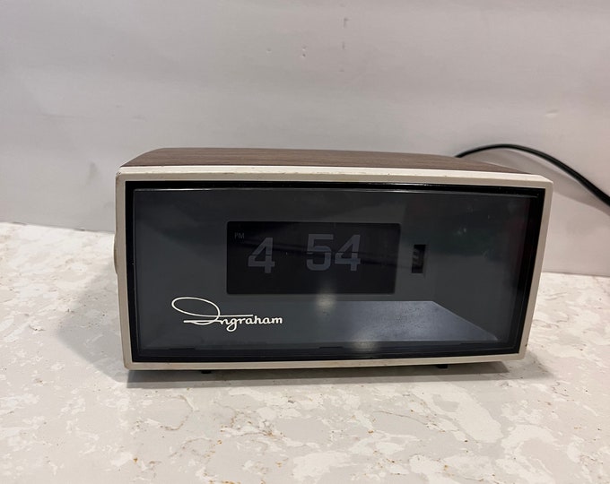 Vintage Ingrham Digital Roll Flip Clock Radio Works Excellent - Etsy