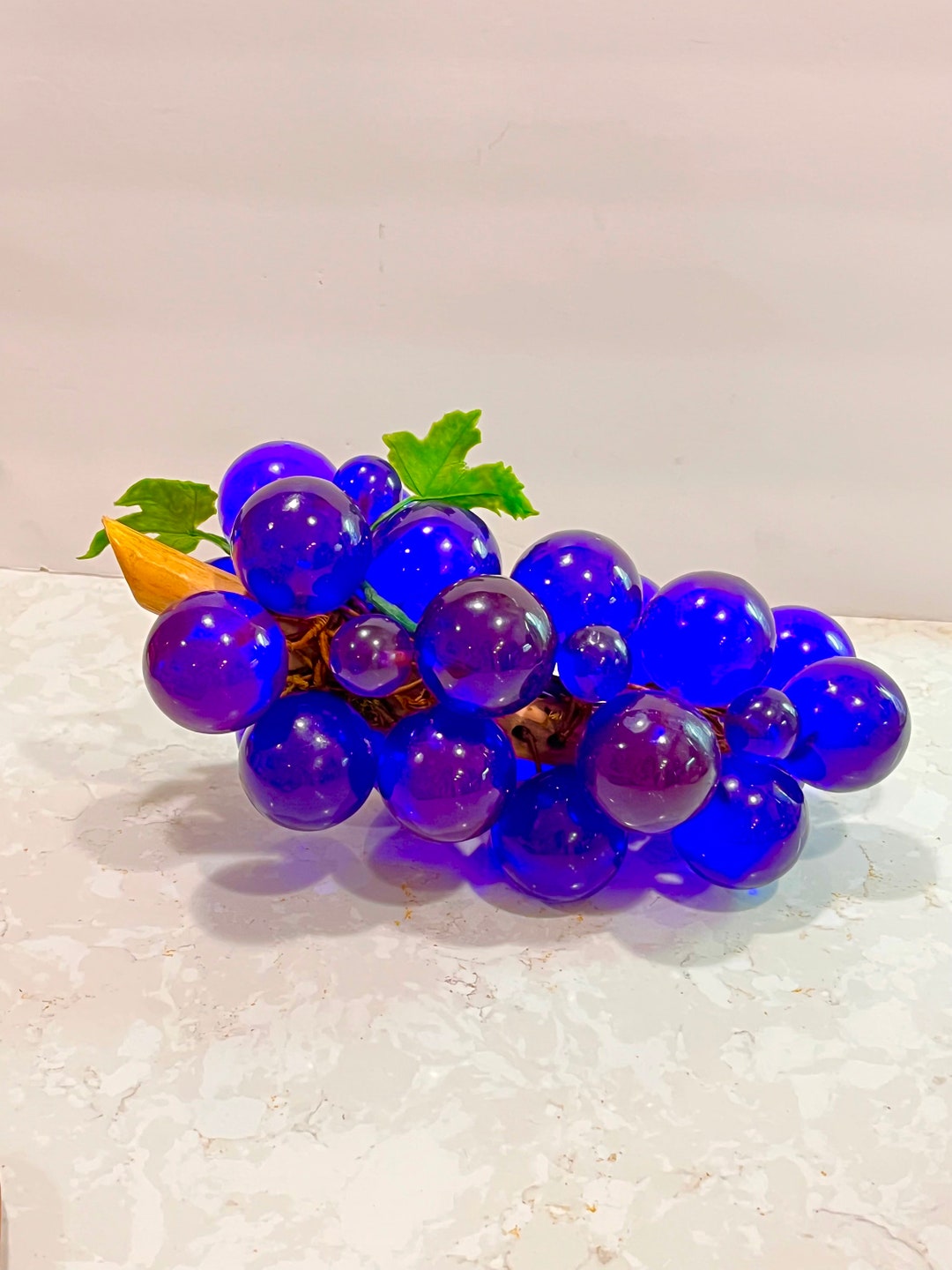 Vintage Purple Lucite Grapes Grape Cluster XL - Etsy
