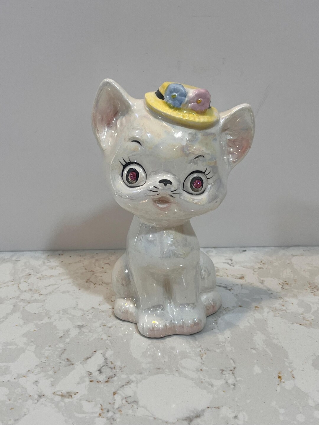 Vintage Kitsch Kitty Fuzzy Made in Japan - Etsy UK